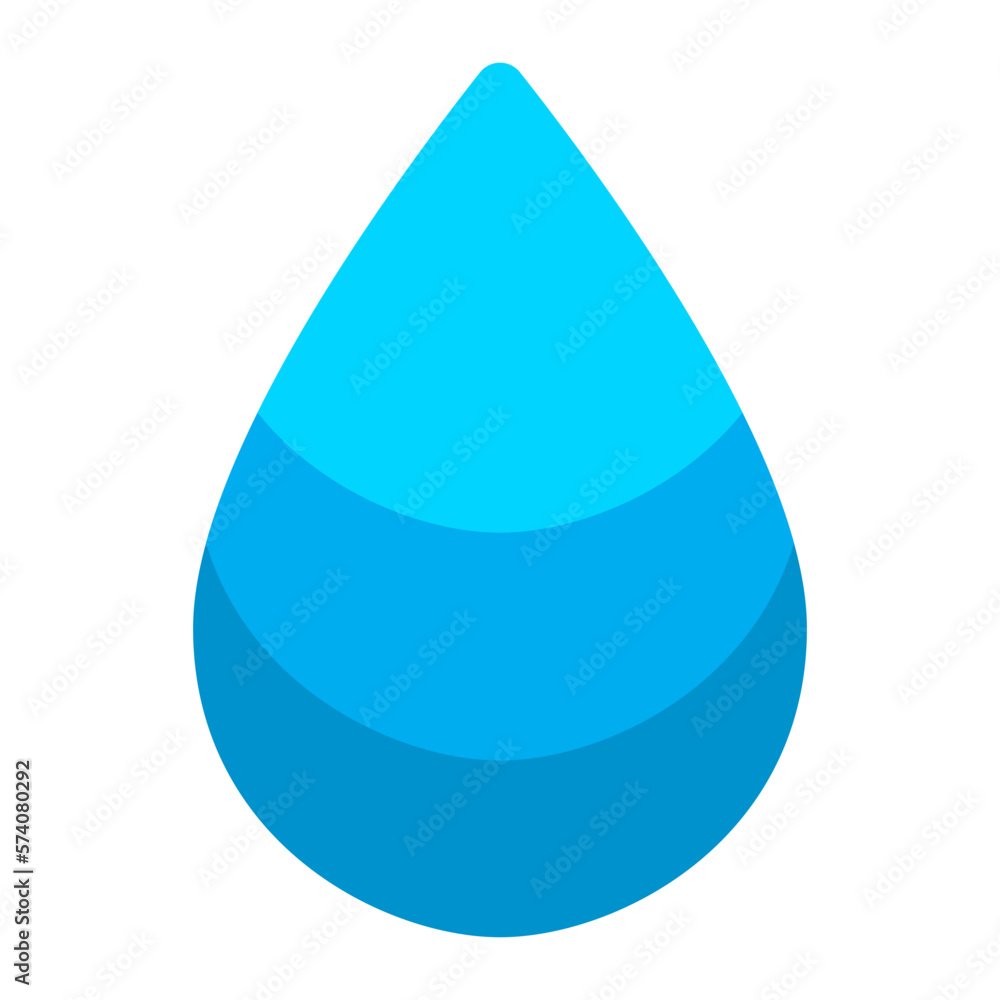 Water Logo Droplet Shape Vector Design Stock Vector | Adobe Stock
