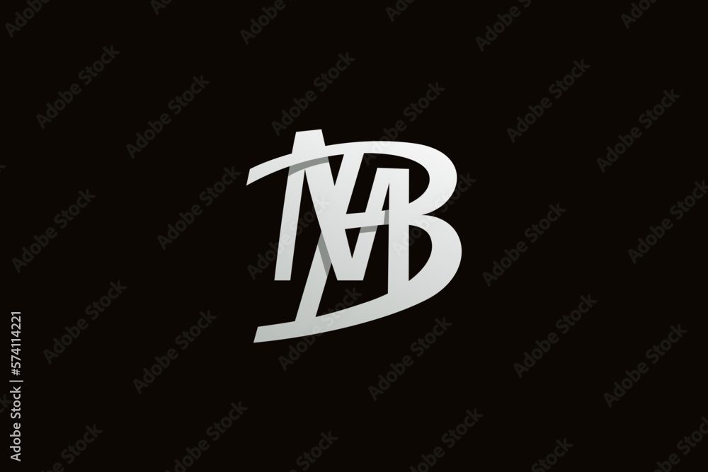 Letter M and B Monogram Logo Design Vector Stock Vector | Adobe Stock