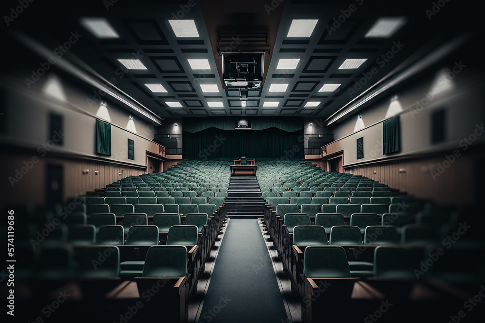 assembly empty hall,audience seats in the concert hall illustration ...