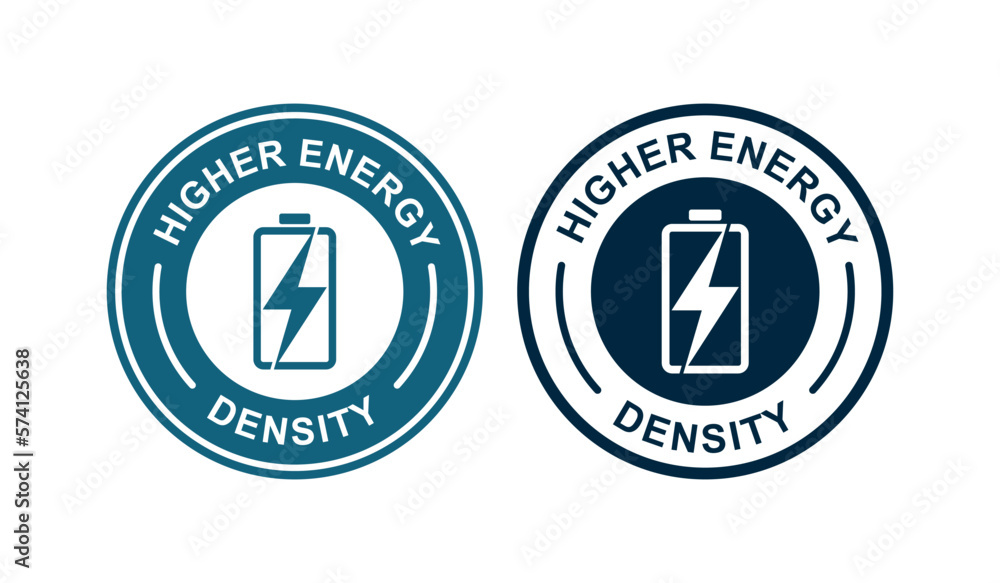 Higher energy density template logo badge. Suitable for technology ...
