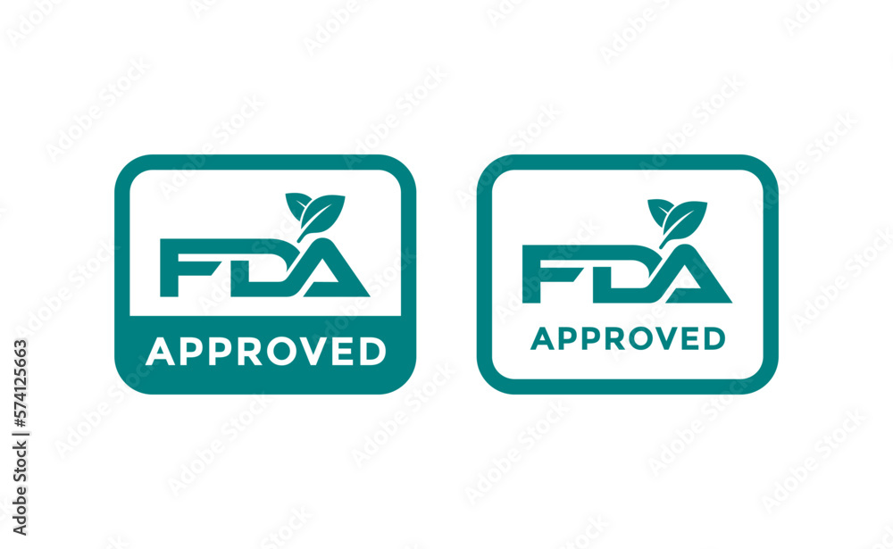 FDA approved logo badge template. Suitable for product label and health ...