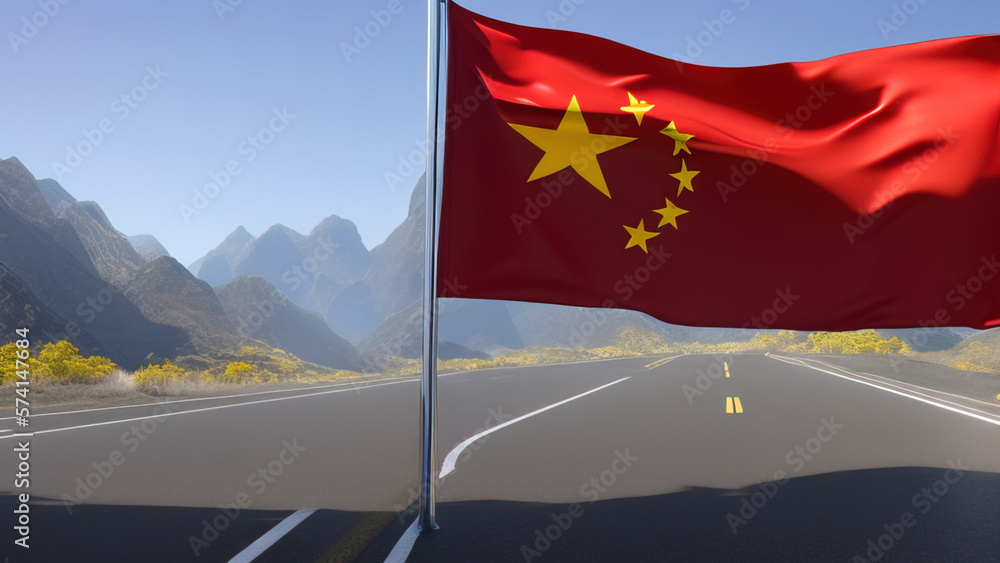 China Flag, Majestic and Magnificent Design of Chinese Dynasty ...