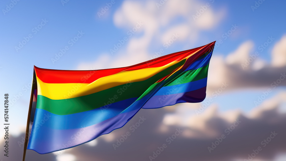 Pride Flag, Contemporary and Futuristic Design of LGBTQ+ Equality ...
