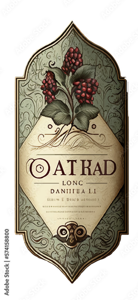 label with wine Stock Vector | Adobe Stock