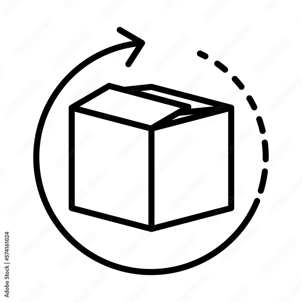 Return Cargo Icon Logo Design Vector Template Illustration Sign And ...