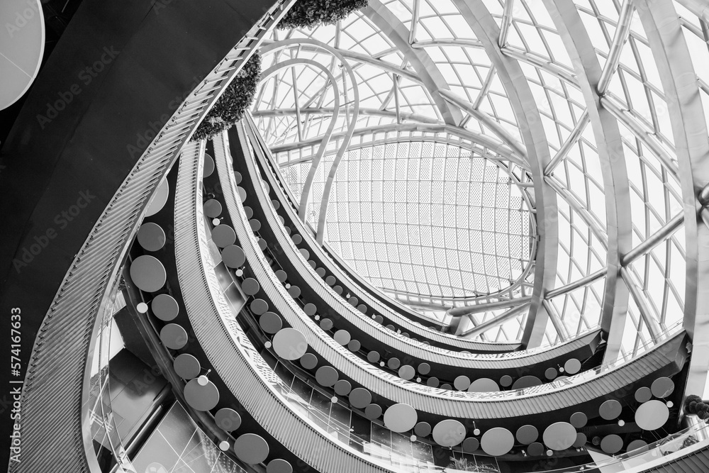 Glass cupola of Nur-Alem sphere in EXPO 2017 Exhibition Area ...