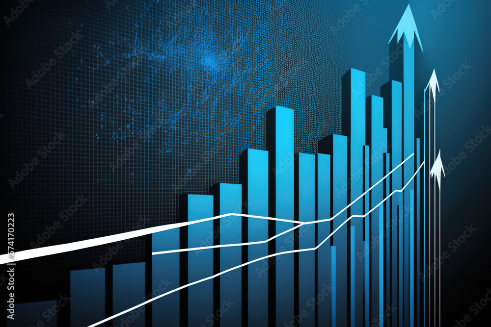 Business and finance background concept. Financial statistics, stock ...