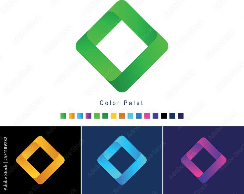 Gradient Color Palette For Logo