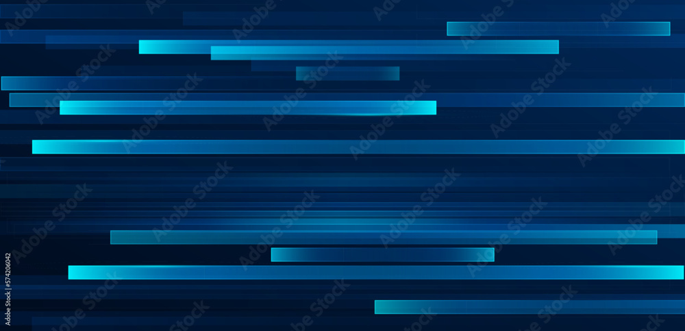 Glossy Blue Rectangle