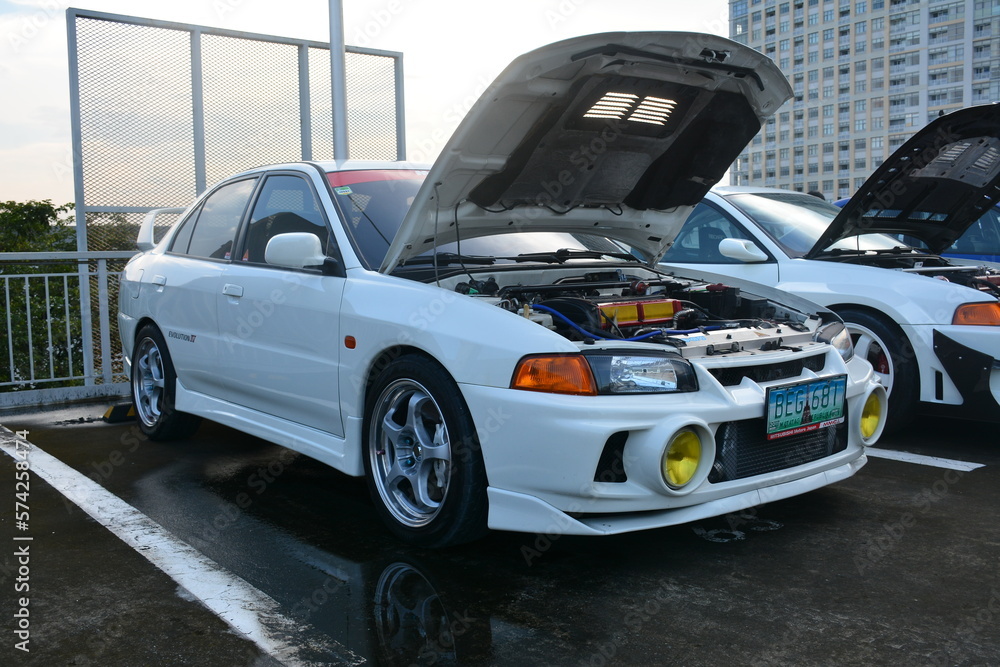 Mitsubishi lancer evolution at East side collective car meet in San ...
