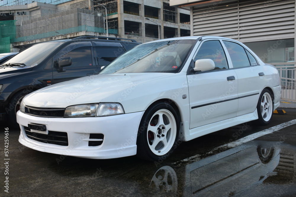 Mitsubishi lancer at East side collective car meet in San Juan ...