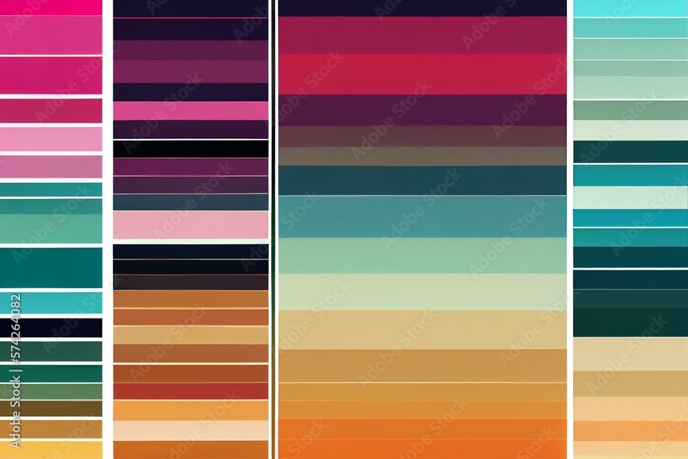 Designer multi color swatch palette colour guide chart spectrum ... Designer multi color swatch palette colour guide chart spectrum ...