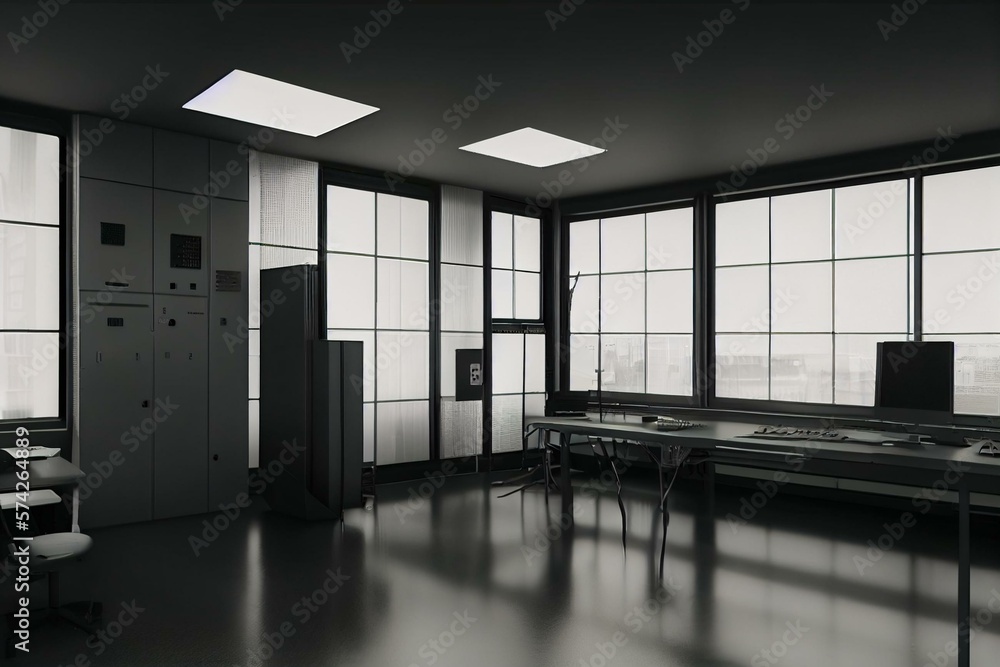 Electrical equipment. Switchboard indoors. Distribution board with ...