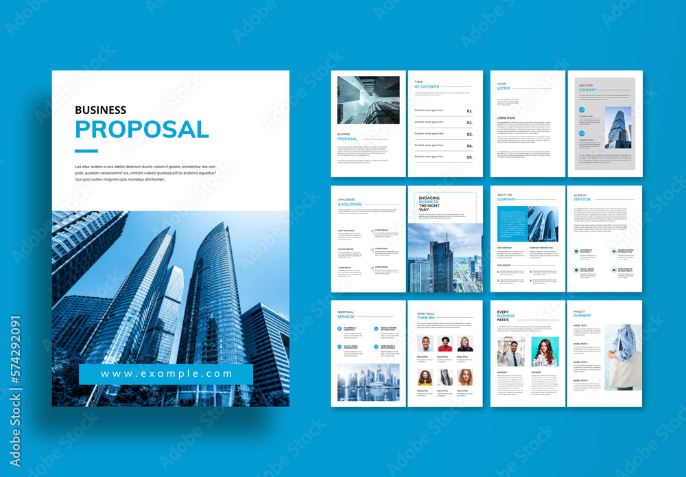 Business Proposal Layout Stock Template | Adobe Stock