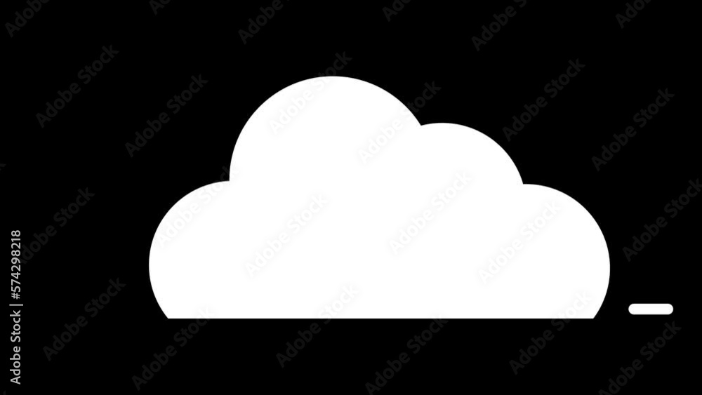 Weather icon animation. footage in 4k 30 fps. Weather symbols ...