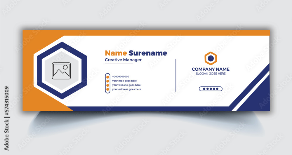 Email signature template design. Creative corporate mail business email ...