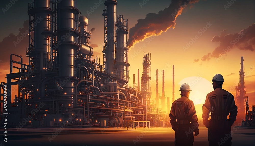 Workers in the oil field, the petrochemical industry, and the ...