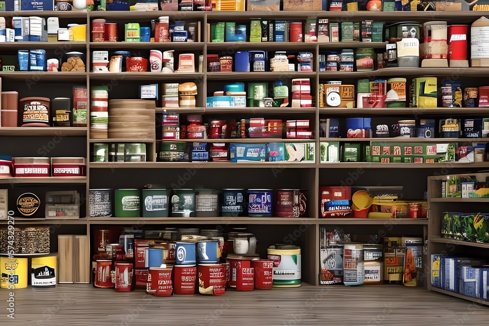 Food Drive Donation Box. Generative AI Stock Illustration | Adobe Stock