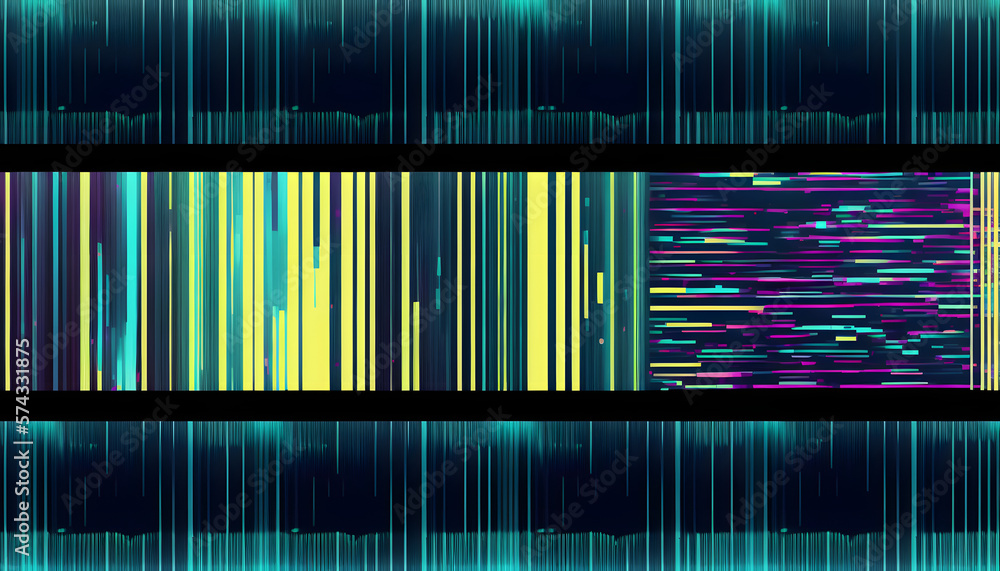 Test Screen Glitch Texture, Abstract illustration of distorted tv test ...