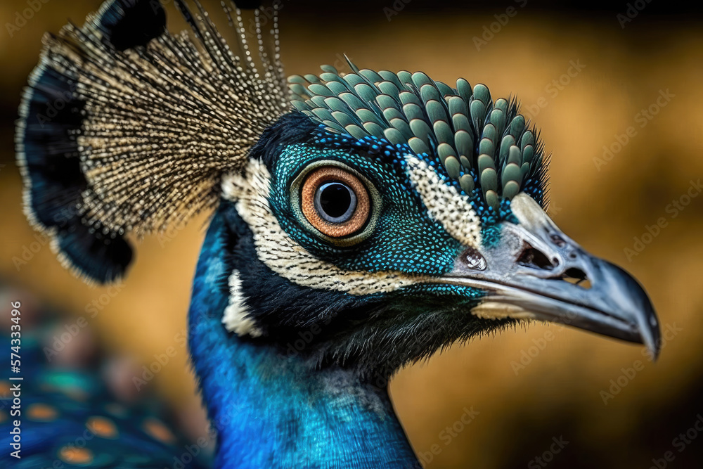 The Indian peafowl (Pavo cristatus), also known as the common peafowl ...