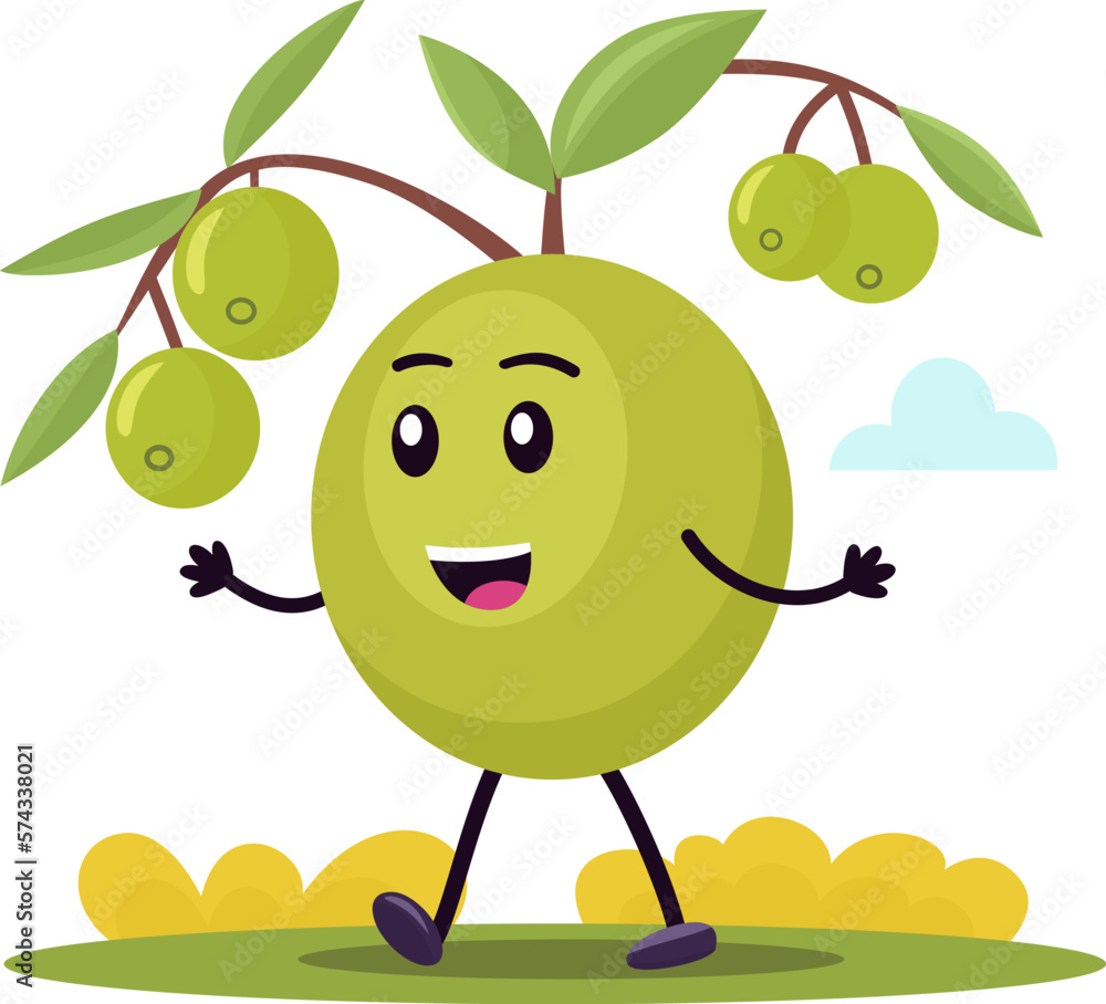 Olives vector illustration in flat style isolated on white background ...