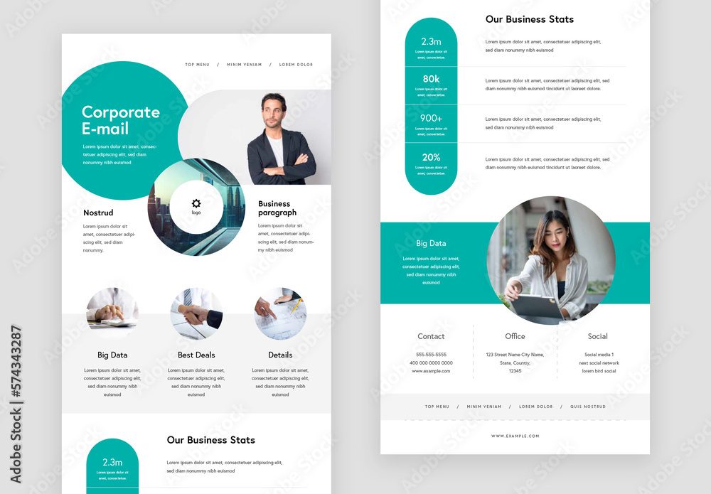 Newsletter Front Page Layout