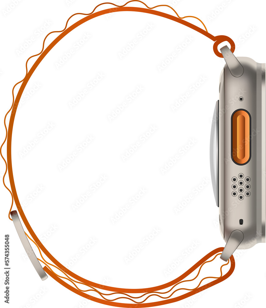 Realistic vector set of Apple Watch Ultra. Vector illustration png ...