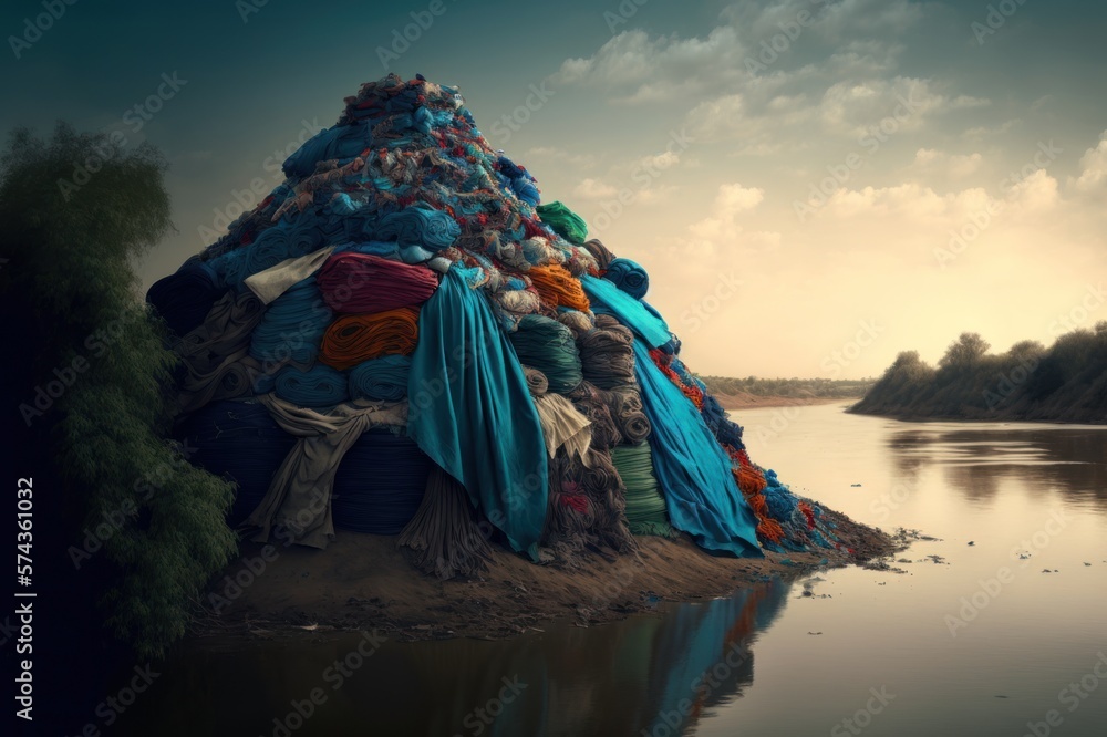 Used clothes in dump, Fast fashion, Sustainability, pile of used ...