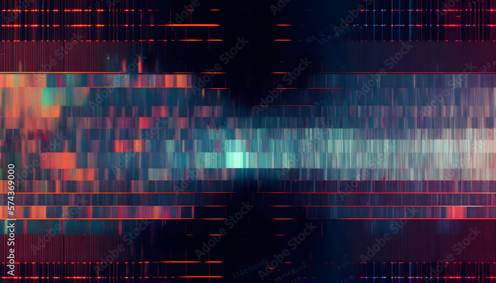 Test Screen Glitch Texture, Abstract illustration of distorted tv test ...