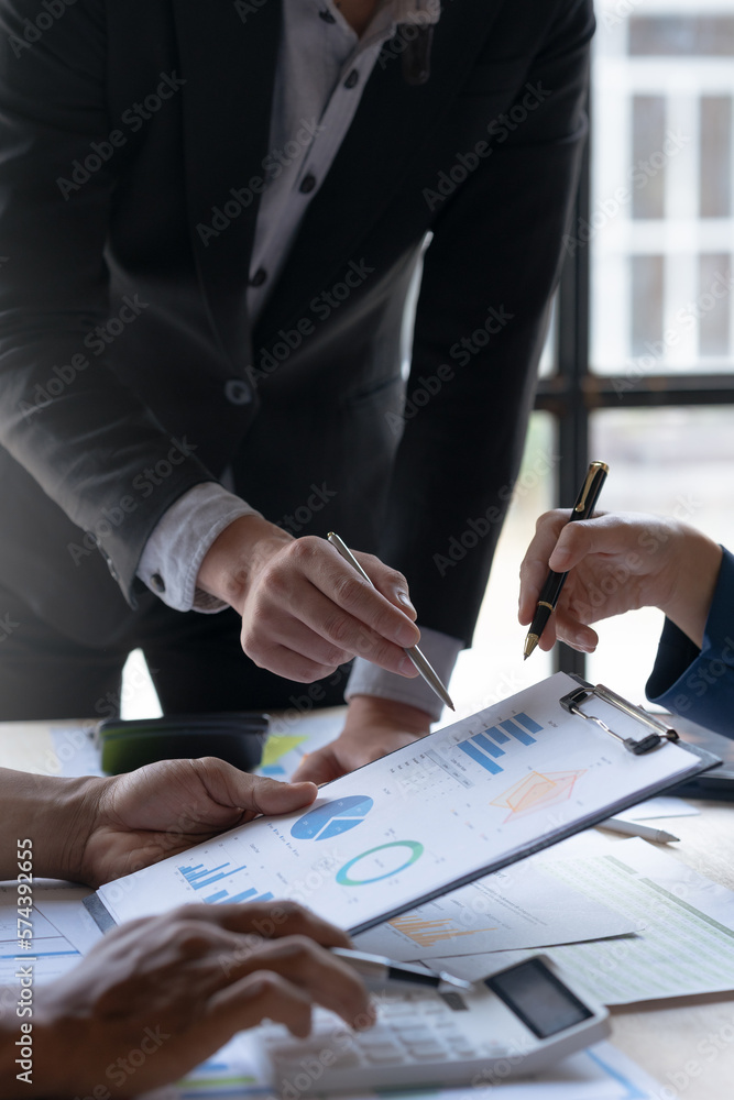 Group of business people meeting for business plan Analyze corporate ...