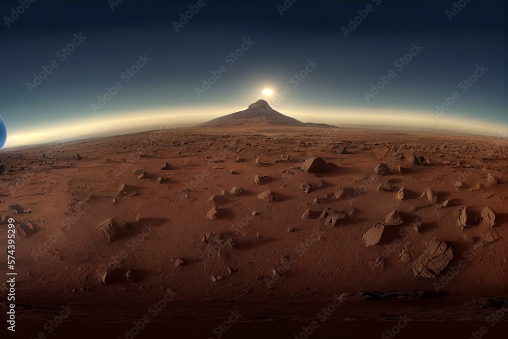 Mars, HDRI, environment map , Round panorama, spherical panorama ...
