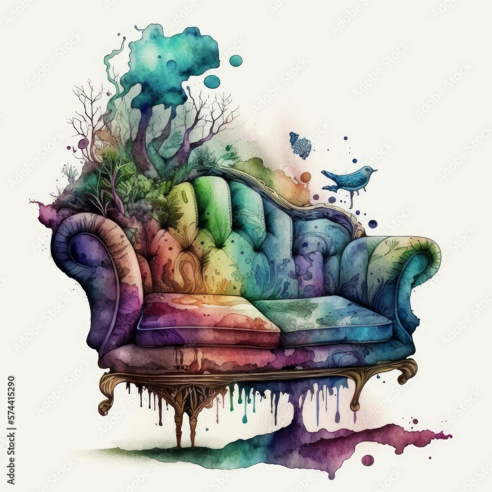 Guided Tripping Therapy Couch, Weird or Bad Trip, Furniture Melting ...