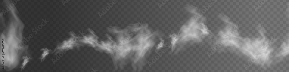 Special effect of steam, smoke, fog, clouds. Abstract gas on ...