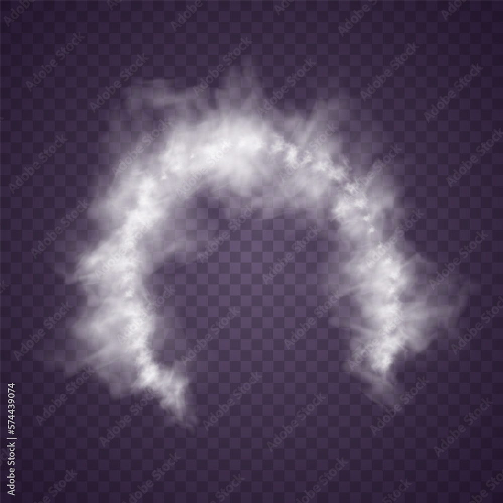 Special effect of steam, smoke, fog, clouds. Abstract gas on ...