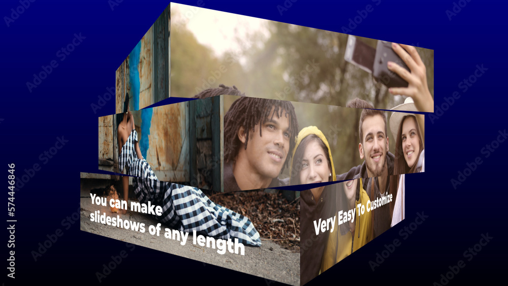 3D Cube Slideshow Stock Template | Adobe Stock