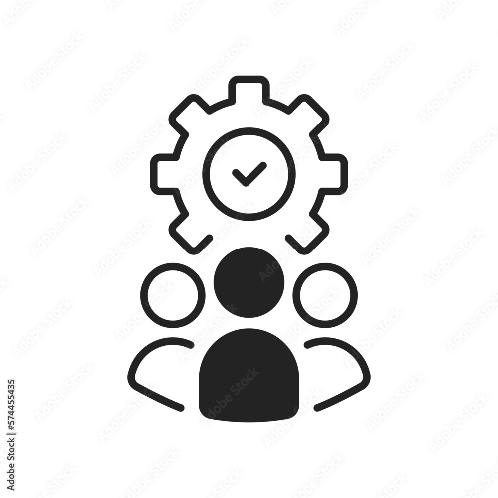 simple professional skills sign or committee icon Stock Vector | Adobe ...