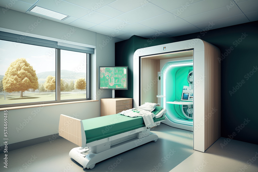 Medical CT or MRI or PET Scan Standing in the Modern Hospital ...