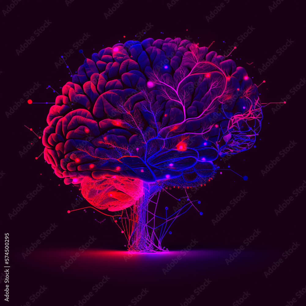 Idea of growing neural networks. Abstract brain plasticity concept ... Idea of growing neural networks. Abstract brain plasticity concept ...