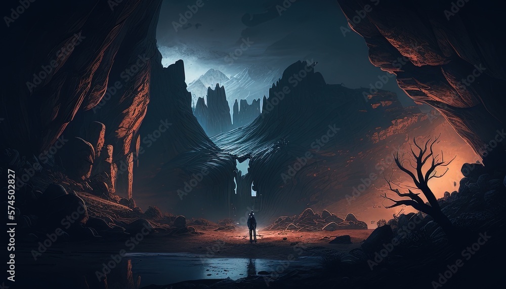 An illustration that grips the viewer, portraying scenes of horror and ...