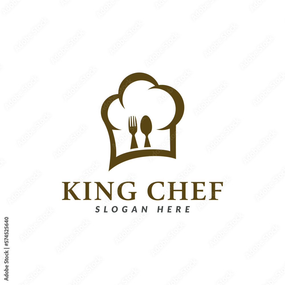 Vintage retro Home Chef logo design vector from creative combination of ...