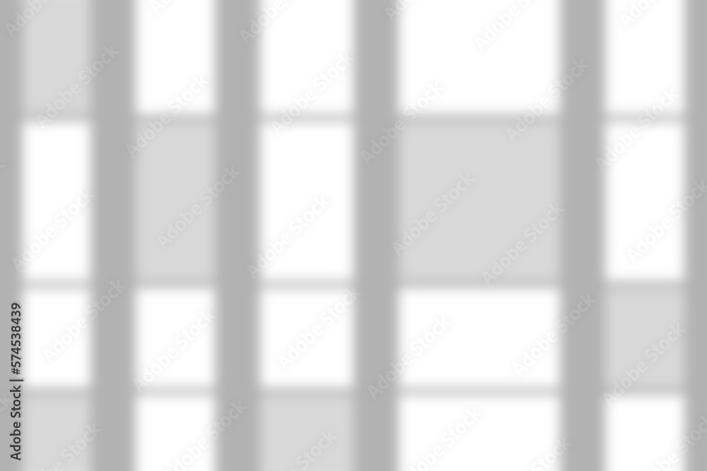 Realistic window light and shadow. Shadow overlay effect. Long shadow ...