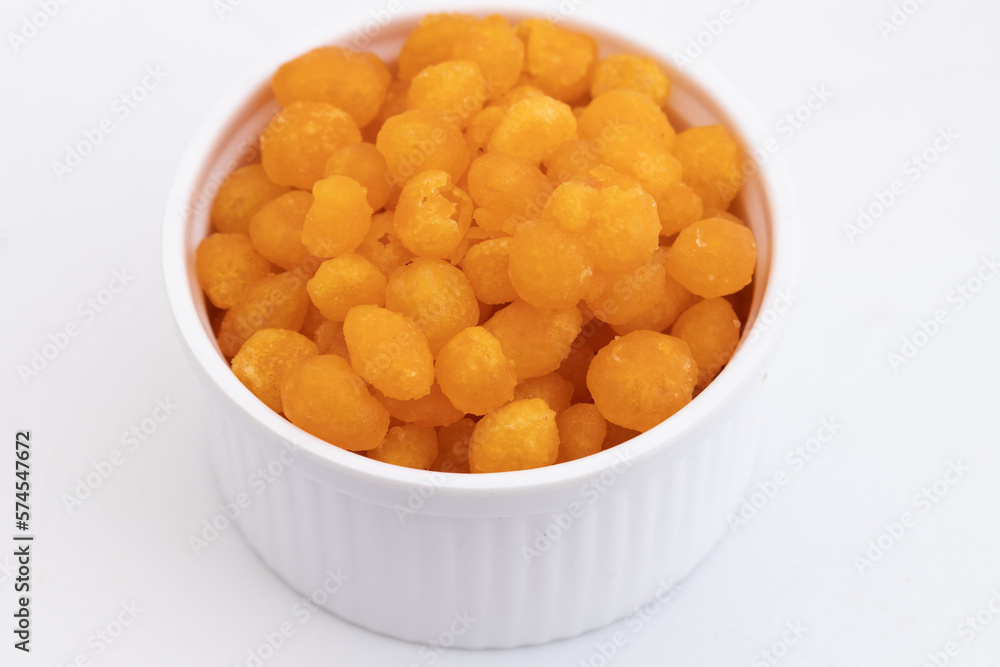 Besan Boondi Also Called Buniya, Boondia, Boondiya, Bunia Are Famous ...