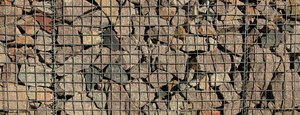 Gabion, texture, background. Gabion net frequent part (design). New ...