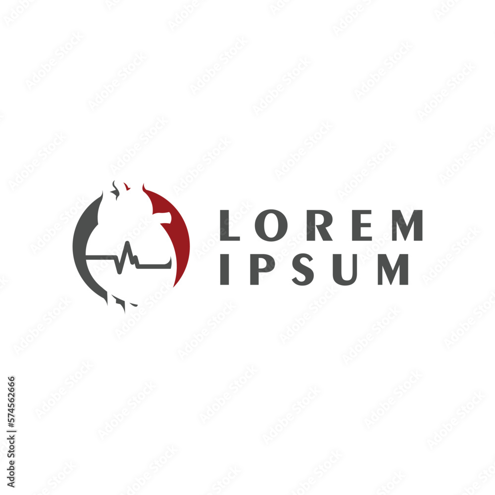 Simple Heart Organ Logo Design Template, Heart Logo Design Template for ...
