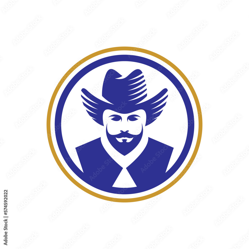 Cowboy logo images Stock Vector | Adobe Stock