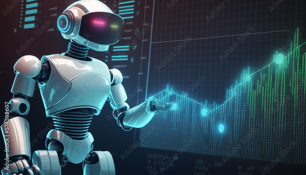 Bot Analysing Chart with Economic Growth Graph and the Markets for a ...
