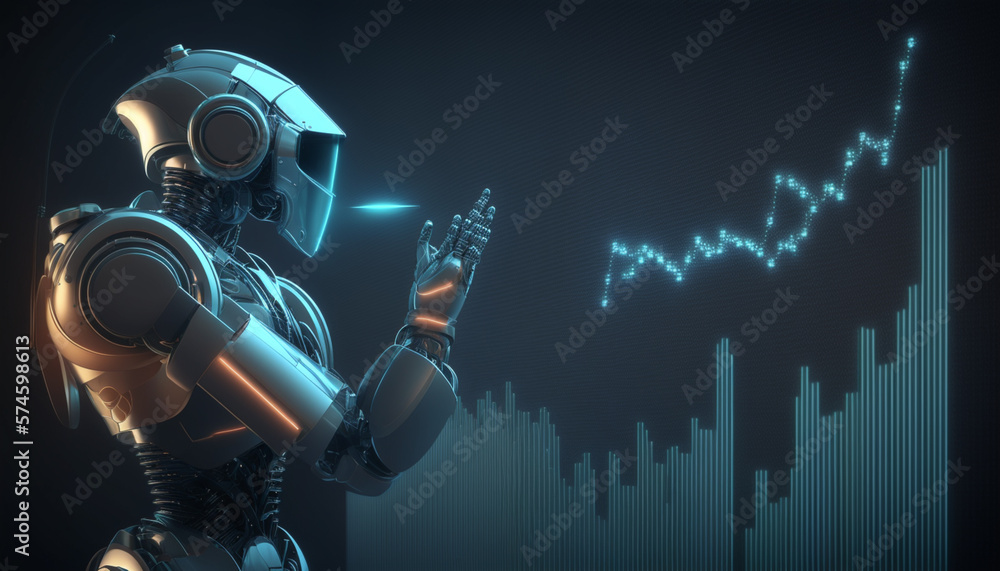 Bot Analysing Chart with Economic Growth Graph and the Markets for a ...