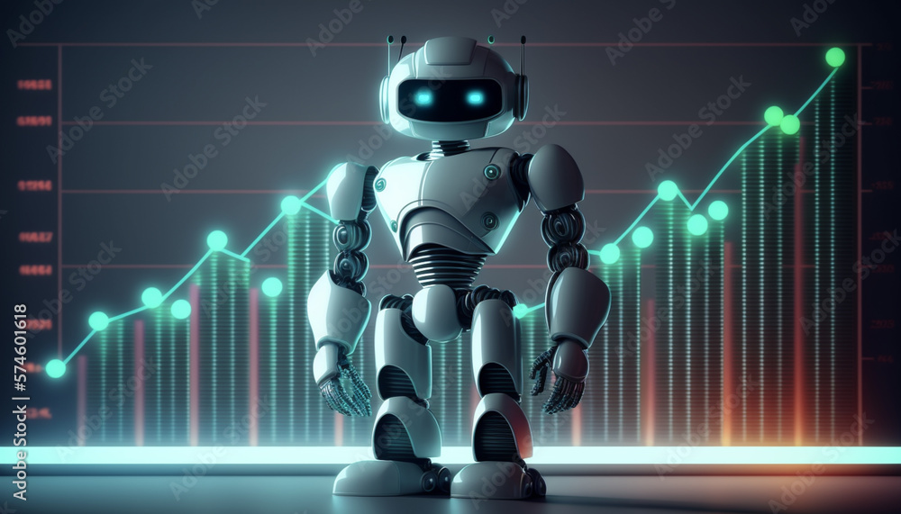Bot Analysing Chart with Economic Growth Graph and the Markets for a ...