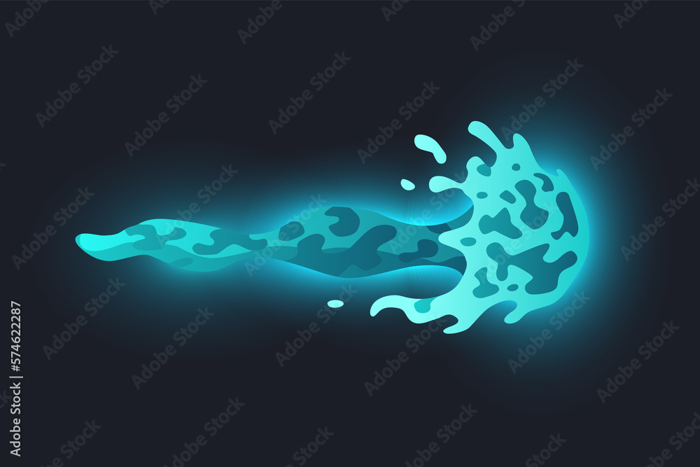 Cartoon laser gun beam. Alien combat weapon rays. Futuristic shot ...