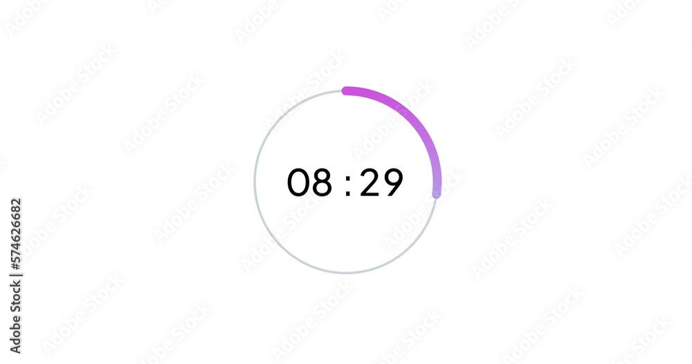 Vidéo Stock 14 Seconds Digital Timer Countdown Animation Is Isolated On White Background 14 Sec